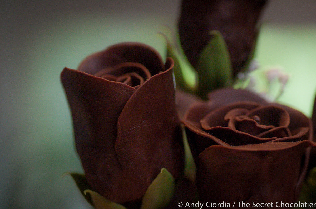 Edible Chocolate Roses - Handcrafted Dark & White Varieties – The ...
